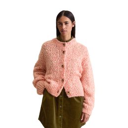 Marc O'Polo Damen Cardigan "aus Schurwolle-Alpakawolle-Mix", rosa, Gr. L, MARC O'POLO DENIM, unifarben, Obermaterial: 72% Schurwolle, 22% Polyamid, 6% Alpaka,