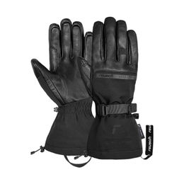 Reusch Damen Skihandschuhe "Duality R-WOOL"schwarz, Gr. 9, unifarben, 70% Polyester, 30% Rindsleder, Handschuhe, mit winddichter, atmungsaktiver