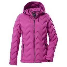 Steppjacke Killtec "KOW 23 WMN QLTD JCKT", Damen, Gr. 44, rosa (pink), Oberseite: 100% Polyester;R&uuml;ckseite: 100% Polyester;F&uuml;llung: 100% Polyester, Jacken Steppjacke, Wasserabweisende Damenjacke mit verstellbarer Kapuze und Taschen