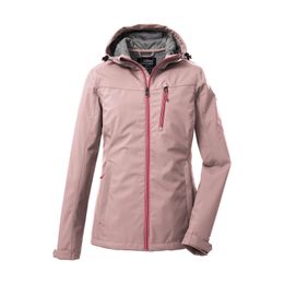 Killtec Damen Softshelljacke "KOS 89 WMN SFTSHLL JCKT"dunkelros&eacute;, Gr. 46, Oberseite: 100% Polyester.R&uuml;ckseite: 100% Polyester.Futter: 100% Polyester,