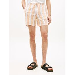 Tommy Hilfiger Badeshorts Herren Gr&ouml;&szlig;e XXS hummer / hellorange / wei&szlig;