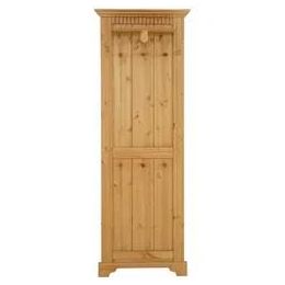 Garderobenpaneel OTTO HOME "Rustic", beige (natur), Garderobenpaneele, Garderobenpaneel, aus massiver Kiefer, H&ouml;he 190 cm, mit Ablage, Holzhaken