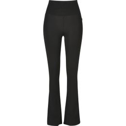 Urban Classics Damen Leggings "Urban Classics Damen", schwarz, Gr. XXXL, unifarben, 95% Baumwolle (Bio), 5% Elasthan, Hosen
