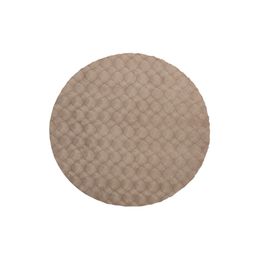 Teppich Kayoom "Royal Glow 825", taupe, B:200cm H:30mm L:200cm, Polyester, Teppiche, Teppich, Auch in rund, Hochflor, Modernes Muster, Vegan