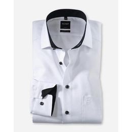 OLYMP Herren Businesshemd "Luxor modern fit", wei&szlig;, Gr. 37, Web, Obermaterial: 100% Baumwolle, Hemden