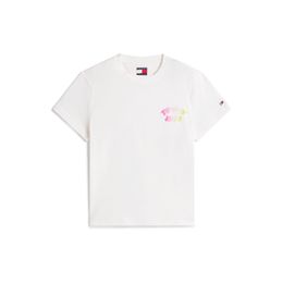 Tommy Jeans T-Shitrt Damen Gr&ouml;&szlig;e M gelb / pink / wei&szlig;