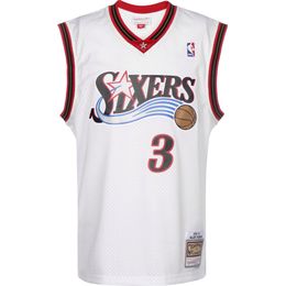Mitchell & Ness Mitchell & Ness Top 'NBA Swingman Philadelphia 76ers - Allen Iverson' Herren Gr&ouml;&szlig;e S blau / rot / schwarz / wei&szlig;