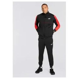Trainingsanzug Puma "SPORT POLY SUIT", Herren, Gr. XL, schwarz (Puma schwarz), Trikot, Obermaterial: 100% Polyester, regular fit, Sportanz&uuml;ge Trainingsanzug, ohne Kapuze, aus Trikot-Material