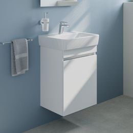 Geberit Renova Plan Handwaschbecken, evineo ineo5 evo Unterschrank B: 50 cm, 1 T&uuml;r, mit Griffmulde,, 501629001+BE0983WM,
