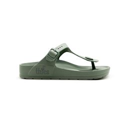 THIES Zehentrenner 'THIES 1856 Ecofoam Thong Sandal vegan' Damen Gr&ouml;&szlig;e 45 hellgr&uuml;n