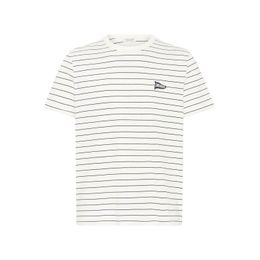 Rundhalsshirt Casual Friday "Rundhalsshirt CFTangen", Jungen, Gr. 3XL, beige (marshmallow with schwarz navy), Obermaterial: 100% Baumwolle CO., Shirts Rundhalsshirt