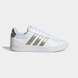 Damen Sneaker "GRAND COURT 3.0", adidas Sportswear, Gr. 42, wei&szlig;, Synthetik, Textil, Schuhe