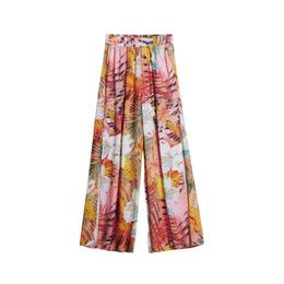 Desigual Hose Damen Gr&ouml;&szlig;e 34 gelb / gr&uuml;n / apricot / grenadine