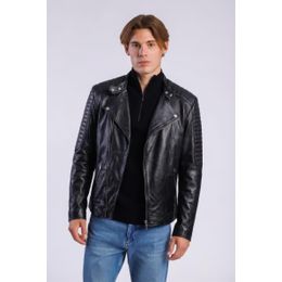 Lederjacke Freaky Nation "Crossover-FN", Herren, Gr. L, schwarz, Oberstoff: 100% Leder. Futter: 100% Baumwolle, k&ouml;rpernah, Jacken