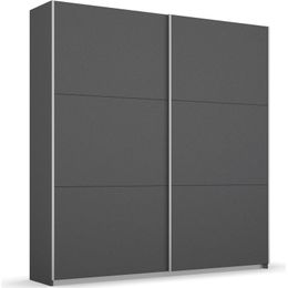 Schwebet&uuml;renschrank Rauch "AURELIO Kleiderschrank Garderobe TOPSELLER", grau (graumetallic), B:175cm H:210cm T:59cm, Holzwerkstoff, Schr&auml;nke, Schwebet&uuml;renschrank, 3 verschiedene Ausstattungsvarianten Griffe aus Metall MADE IN GERMANY