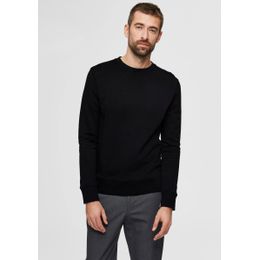 Only & Sons Rundhalspullover ONLY & SONS "WYLER LIFE CREW KNIT", Damen, Gr. M, schwarz, Strick, Obermaterial: 78% Viskose, 22% Polyester, normal normal, Rundhals, B&uuml;ndchen, Pullover Rundhalspullover