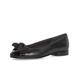 Ballerina Gabor "Eleganter Ballerina", Damen, Gr. 39, schwarz, Schuhe Ballerina