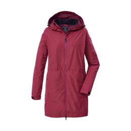 Parka Killtec "KOS 35 WMN PRK", Damen, Gr. 38, weinrot, Obermaterial: 100% Polyester;Futter: 100% Polyester, Jacken Parka, Wasser- und winddichter Damenparka, atmungsaktiv, verstellbar