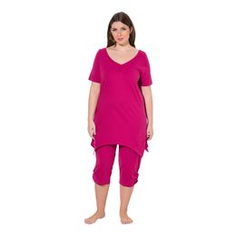 Ulla Popken Pyjama Damen Gr&ouml;&szlig;e XXXL/4XL fuchsia Winterkleid