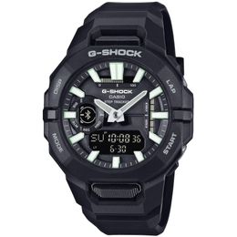 Smartwatch Casio G-SHOCK, schwarz (schwarz, schwarz), Smartwatches, Herren, Smartwatch, Armbanduhr, Herrenuhr, Stoppfunkt., Lifelog Funktion,Hand Moving Funk.
