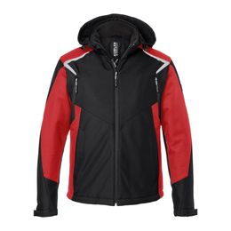 K&Uuml;BLER WORKWEAR K&uuml;bler Jacke Winter Softshell BODYFORCE schwarz/mittelrot Form 1325 Gr&ouml;&szlig;e 3XL ; K&uuml;bler Workwear (1325 5375-9955-3XL)