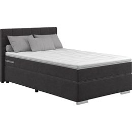 Boxspringbett COTTA "Simba", schwarz, L:209cm, Komplettbetten, Boxspringbett, wahlweise mit oder ohne Matratze und Topper bestellbar