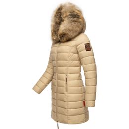Marikoo Damen Steppmantel "Rose-Stepp", beige, Gr. XXL, Oberstoff: 100% Nylon. Futter: 100% Polyester. Wattierung: 100% Polyester. &Auml;rmelfutter: 100%