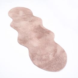 Fellteppich Paco Home "Pelt 640", rosa, B:70cm H:16mm L:200cm, Polyester, Teppiche, Fellteppich, Kunstfell, Uni Farben, sehr weicher Flor