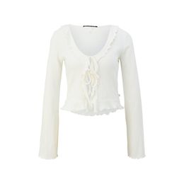 Qs Knit Cardigan female White size S