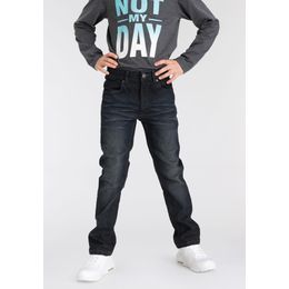 Arizona Jungen Stretch-Jeans "Basic-Jeans f&uuml;r Jungen", blau, Gr. 170, Denim/Jeans, Obermaterial: 98% Baumwolle, 2% Elasthan, Jeans, gerade Beinform,