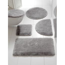 Badematte HEINE HOME Gr. 1, grau (hellgrau), rechteckig (45cm x 50cm ), 1 Stk., Badematten, Badematte