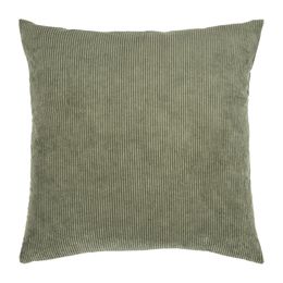 Dekokissen Pad "CASUAL", dunkelgr&uuml;n, unifarben, B:50cm L:50cm, Polyacryl, Polyester, Dekokissen_Sitzkissen_Kissenh&uuml;llen, Made in Europe