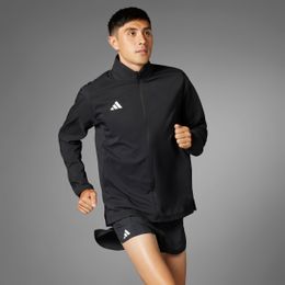 Herren Laufjacke "ADIZERO ESSENTIALS", schwarz, Gr. XL, adidas Performance, Obermaterial: 100% Polyester, Jacken