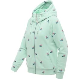 Ragwear Damen Kapuzensweatjacke "Fllawia Shells", gr&uuml;n, Gr. XXXL, Sweatware, Material: 70% Baumwolle, 30% Polyester, Sweatjacken, L&auml;ssige Sweatjacke