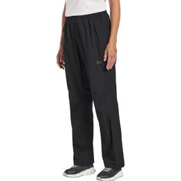 Jack Wolfskin Damen Regenhose "RAINY DAYS 2.5L PANTS W", schwarz, Gr. M, Oberstoff: 100% POLYESTER, Hosen