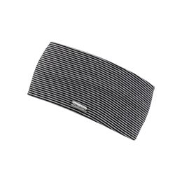 Stirnband Chillouts "Farum Headband", Damen, schwarz (schwarz, grau), Baumwollmischung, gestreift, mehrfarbig, M&uuml;tzen Stirnband, D&uuml;nn gestreiftes Baumwoll-Stirnband mit sanfter Oberfl&auml;che