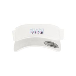 Visor Merchcode "Merchcode Unisex Miami Vice Logo Visor Cap", Herren, Gr. onesize, wei&szlig;, 100% Baumwolle, unifarben, Caps Visor