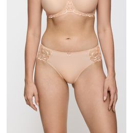 Tai-Slip Triumph "Modern Finesse", Damen, Gr. 42, beige (neutral beige), Microtouch, Obermaterial: 81% Polyamid, 10% sonstige Fasern, 9% Elasthan, figurbetont, Unterhosen, zarte Spitze, glatter Jersey, flache Kanten