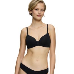 Triumph Damen B&uuml;gelloser BH "Flex Smart P EX", Gr. 1, schwarz, Microtouch, Obermaterial: 46% Polyester, 35% Polyamid, 19% Elasthan, BHs, leicht und