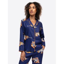 Cyberjammies Schlafshirt 'Indigo' Damen Gr&ouml;&szlig;e XXXL marine / orange / wei&szlig;