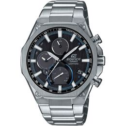 Smartwatch CASIO EDIFICE "EQB-1100D", silber (edelstahlfarben, edelstahlfarben), Smartwatches, Herren, Smartwatch, Solaruhr, Armbanduhr, Herrenuhr,Bluetooth, Edelstahlarmband,Saphirglas