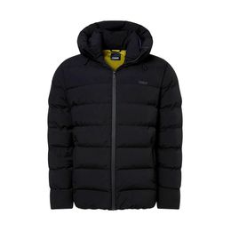 Herren Steppjacke, schwarz, Gr. XL, Pioneer Authentic Jeans, unifarben, Web, Obermaterial: 100% Polyester, Jacken, Winterjacke mit Kapuze
