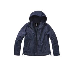 Langmantel Brandit "Brandit Damen Ladies Windbreaker Frontzip", Damen, Gr. 4XL, navy, 100% Polyester, M&auml;ntel