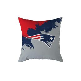 Dekokissen GREAT BRANDING "Great Branding Kissen New England Patriots "Brush" 50x50cm", Gr. 1 Stk., mehrfarbig, 100% Polyester, Dekokissen_Sitzkissen_Kissenh&uuml;llen
