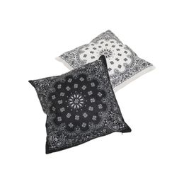 Bandana Urban Classics "Urban Classics Unisex Bandana Print Cushion Set", Damen, Gr. onesize, schwarz, wei&szlig;, Polyester, Modet&uuml;cher