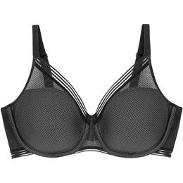 Triumph Damen Minimizer-BH "Infinite Sensation W01", Gr. 95, schwarz, Mesh, Microtouch, Obermaterial: 78% Polyamid, 22% Elasthan (LYCRA), BHs,