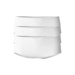 Calida Damen Slip "Slip Panty Essential Cotton Low Cut 3er Pack", Gr. 44, wei&szlig;, Obermaterial: 95% Baumwolle CO. 5% Elasthan EL., Unterhosen
