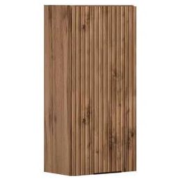 H&auml;ngeschrank Welltime "Trento, verschiedene Ausf&uuml;hrungen und Farben", braun (mdf wotaneiche rille), B:30cm H:64cm T:20cm, Holzwerkstoff, MDF, Schr&auml;nke, H&auml;ngeschrank, Badm&ouml;bel, Breite 30 cm, 1 T&uuml;r, 2 Einlegeb&ouml;den, Made in Germany