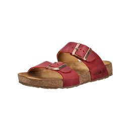 Hausschuh Haflinger "Haflinger Hausschuhe Leder", Herren, Gr. 40, rot, Leder, Schuhe Hausschuh