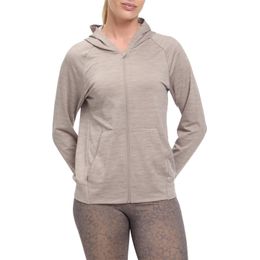 Energetics Damen Outdoorjacke "DA.-FUNKTIONS-JACKE FUNDA W"melange, braun smoke,, Gr. S, Web, Obermaterial: 88% Polyester, 12% Elasthan, Jacken, mit
